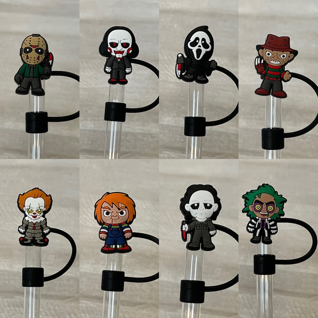 Straw Topper - Halloween Guy - Cover for Straws - 8mm or 10mm Opening ...