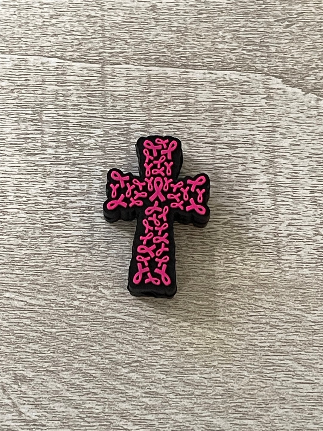 Focal Bead - Breast Cancer Ribbon Cross - Bead for Pens/keychains ...