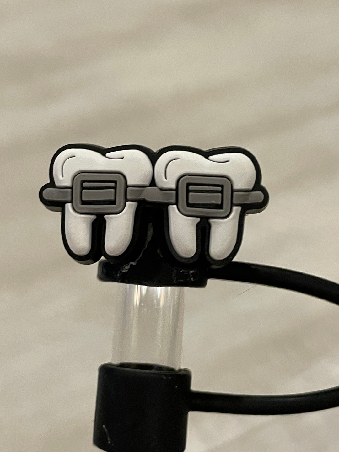 Straw Topper - Braces - Teeth - Orthodontist - Dentist - Dental ...