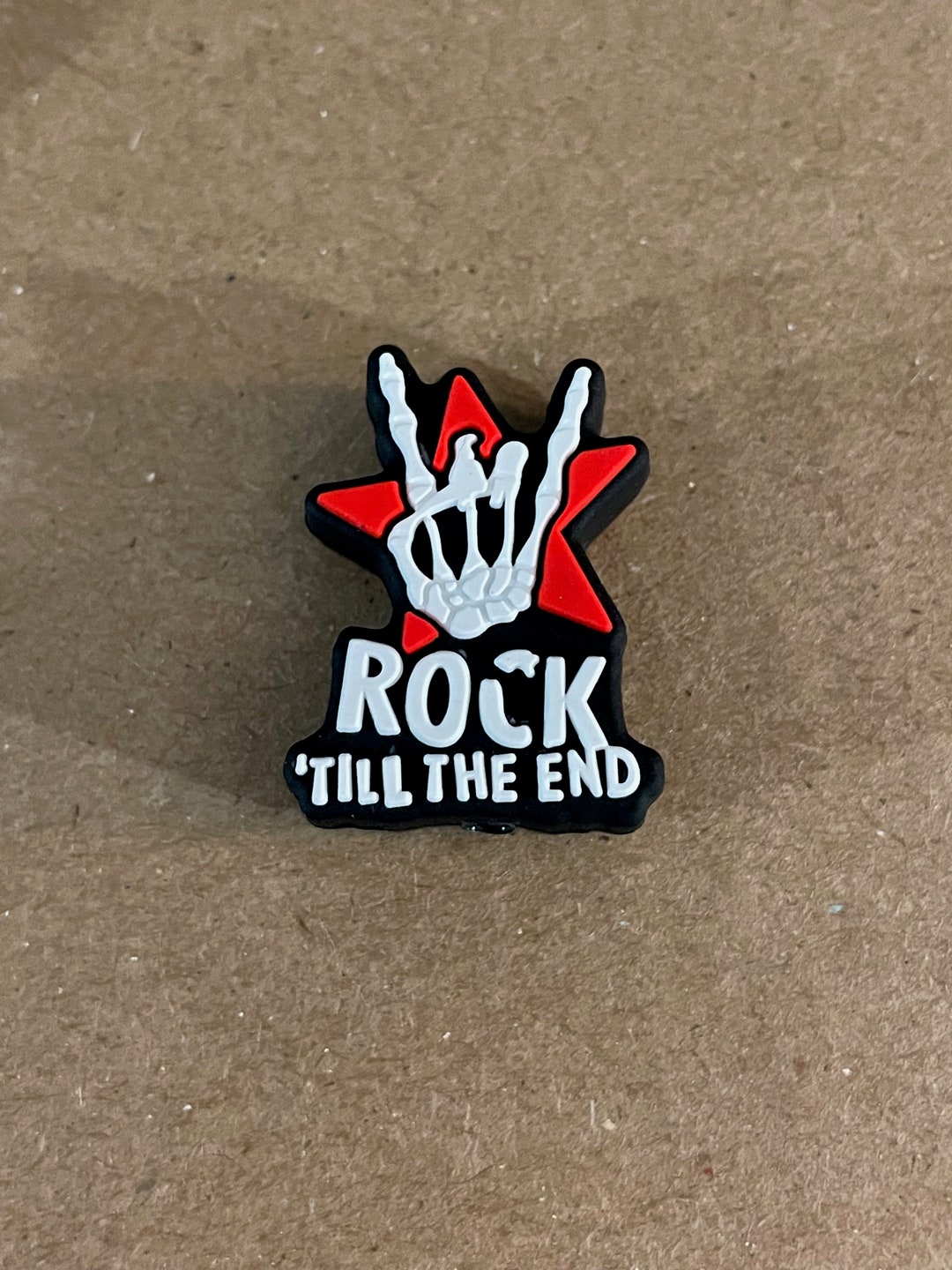 Rock and Roll Focal Bead - Skeleton Hand - Bead for Pens/keychains ...