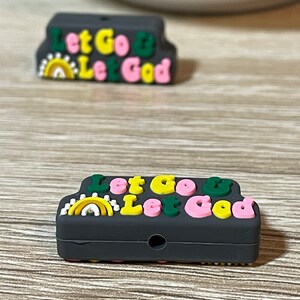 Religious Focal Bead Jesus Loves You Bead for Pens/keychains/wristlets ...