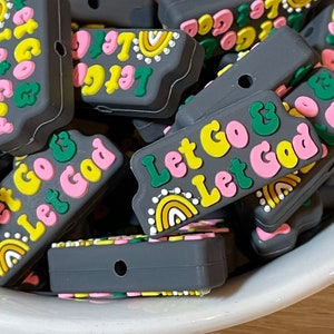 Religious Focal Bead Jesus Loves You Bead for Pens/keychains/wristlets ...