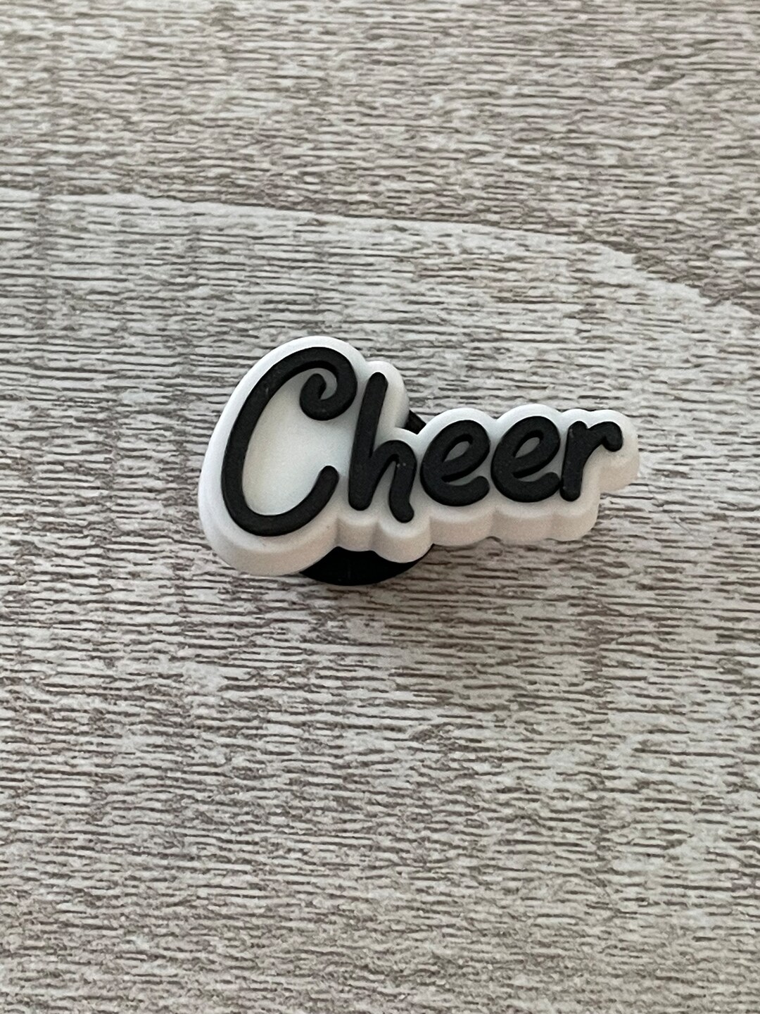 Cheer Shoe Charm: Black & White Jibbitz - Etsy