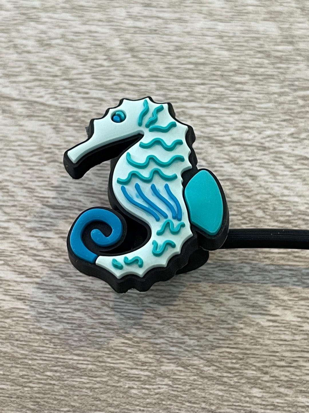 Seahorse Straw Topper - Ocean Life - Cover for Straw. One Topper ...