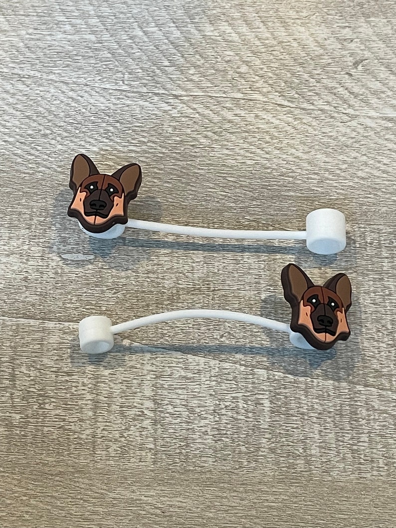 German Shepherd Straw Topper - Cover for Straws - 10 Mm Opening - Etsy