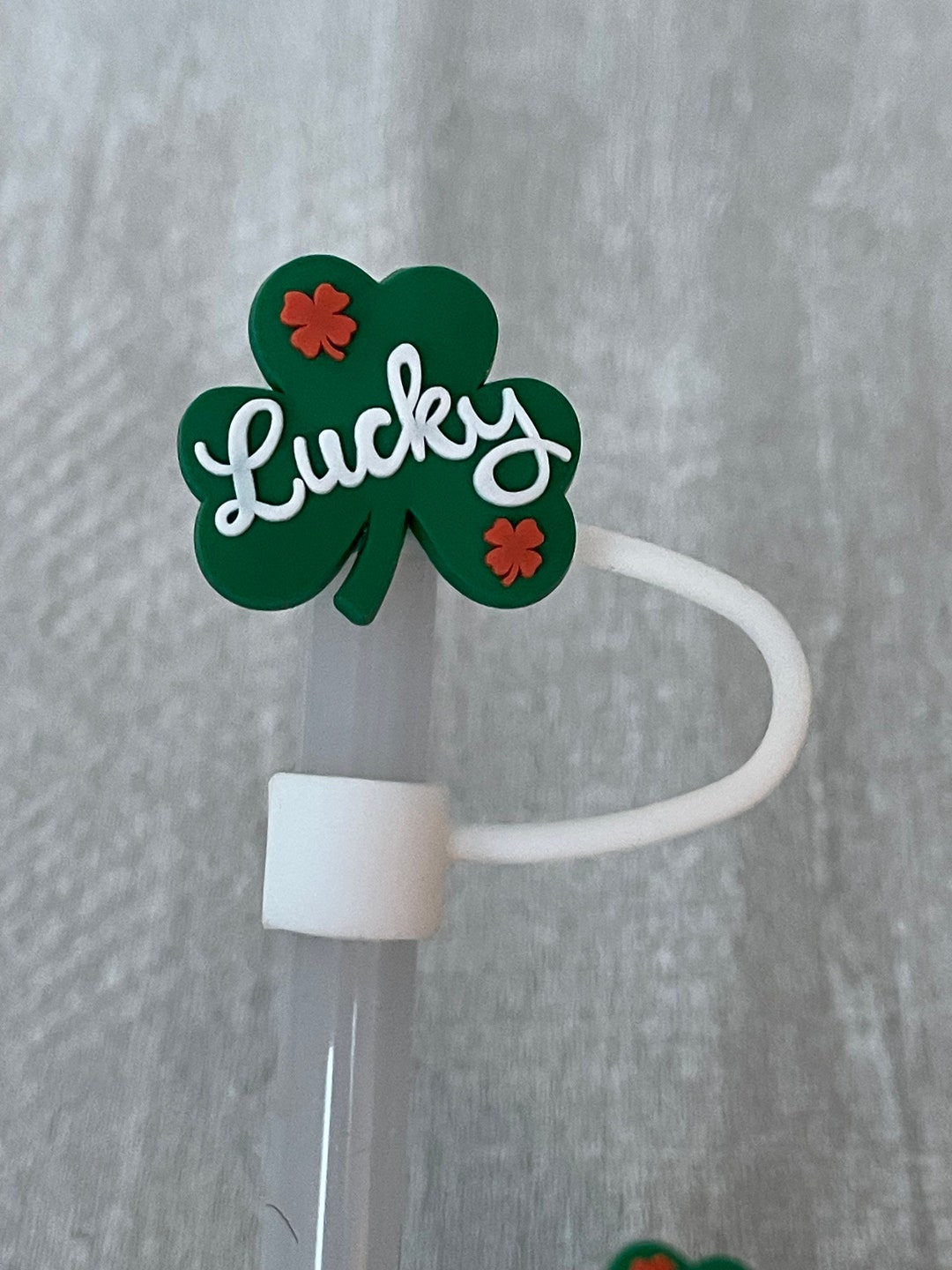 Lucky Shamrock Straw Topper - Clover - Cover for Straws - 8mm or 10mm ...