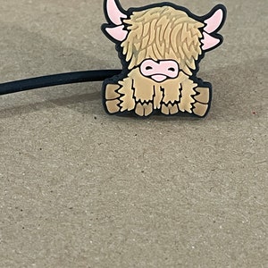Highland Cow Straw Topper - Cover for Straws - 8mm or 10mm Opening - Etsy