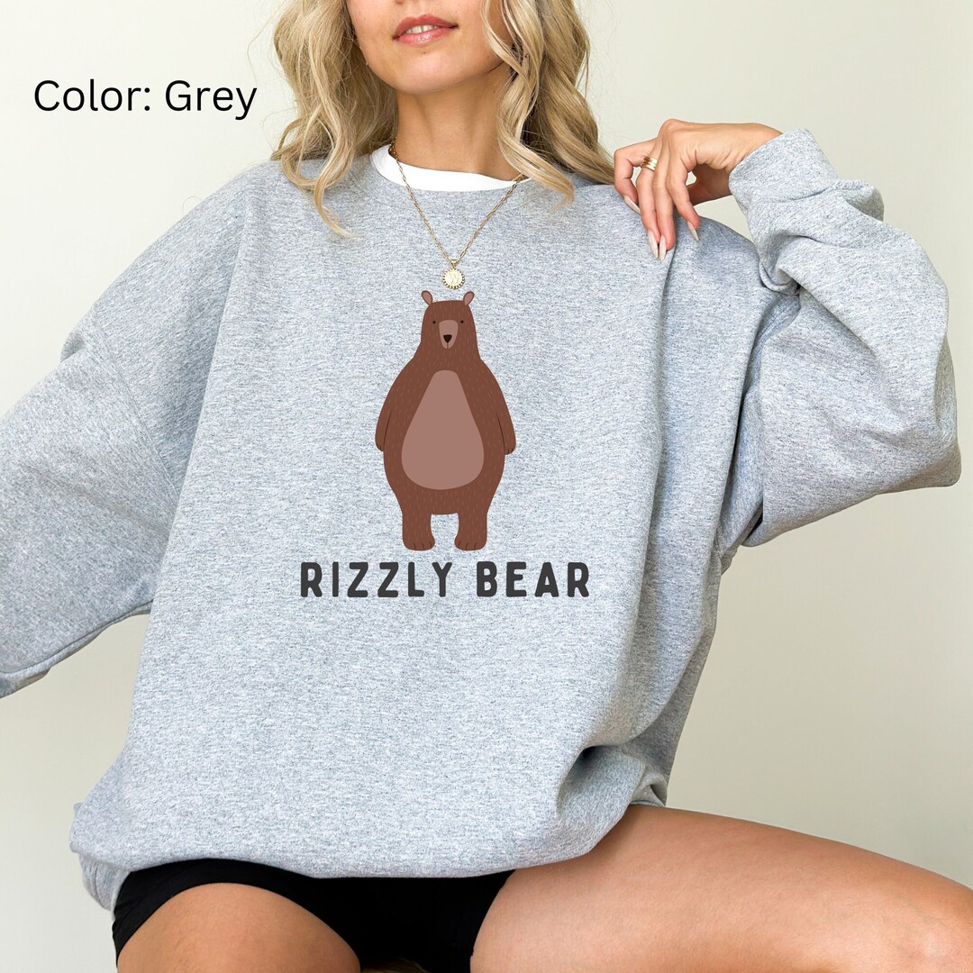 Rizzly Bear Sweatshirt, the Rizzler, Rizz King Sweatshirt, Funny Rizz ...