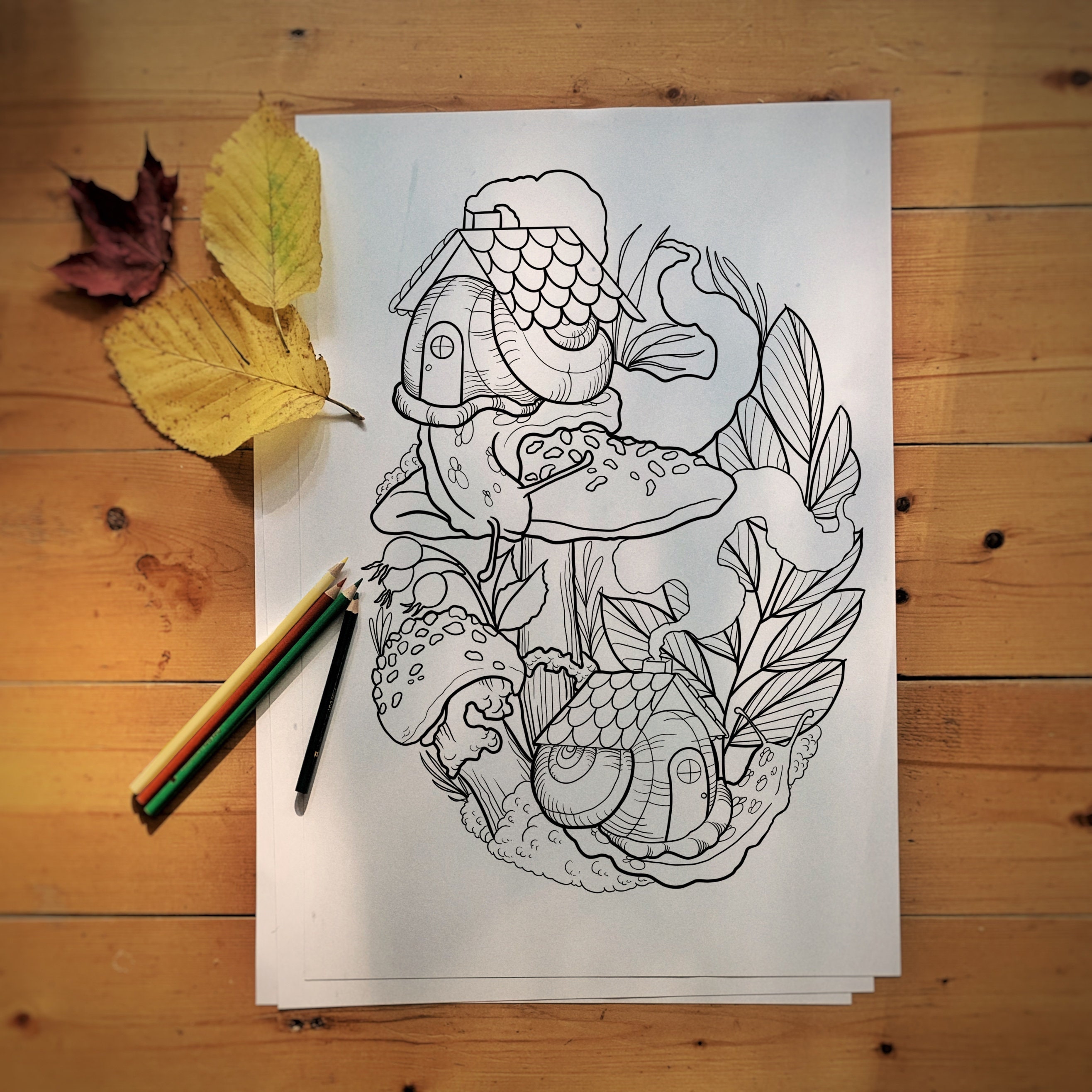 8 Fall Nature Coloring Printable Coloring Pages Bundle Kid - Etsy Australia