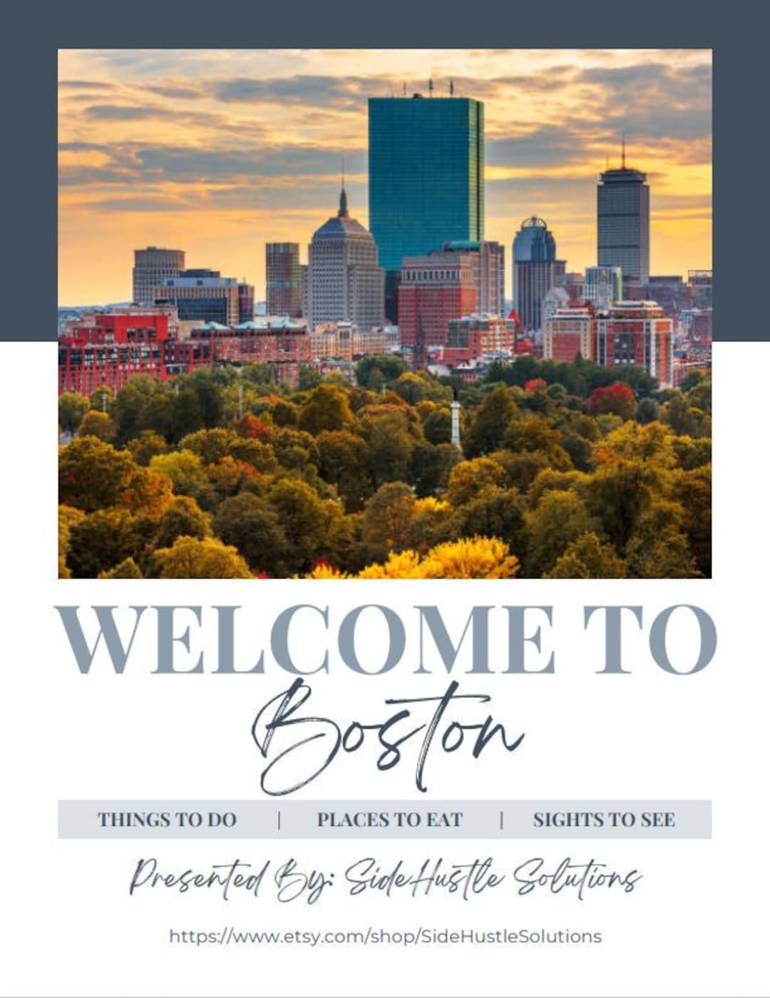 Discover Boston: Your Comprehensive Guide to the City's Treasures - Etsy