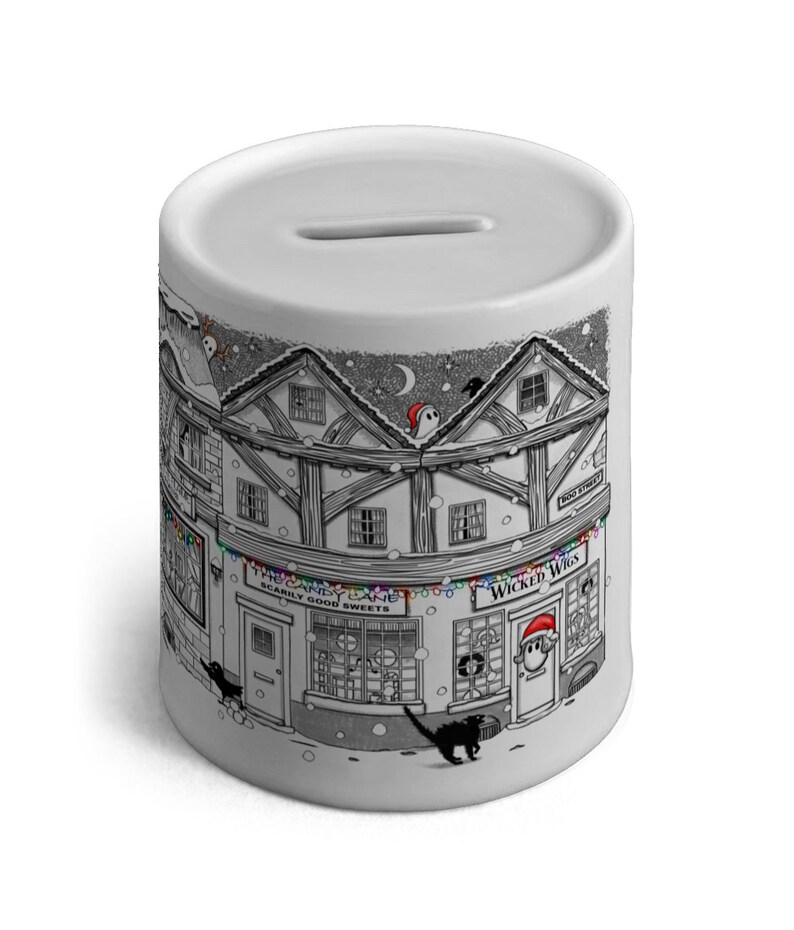 Ceramic Money Box Festive Spirit Boo Street, Cute Ghosts, York ...