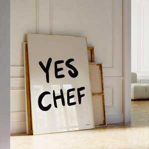 Yes Chef Wall Art, the Bear Poster, Printable Wall Art, Aesthetic ...