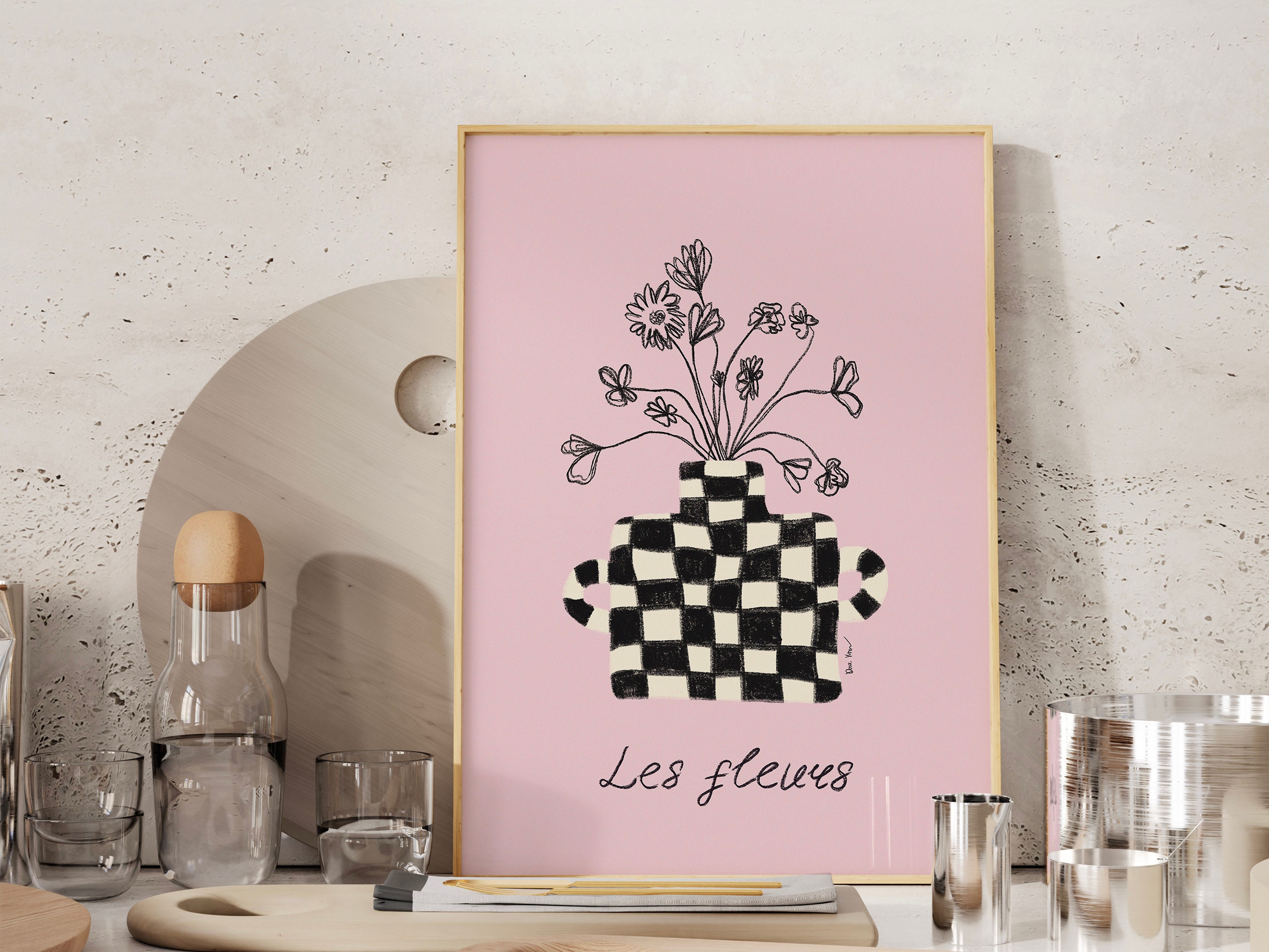 Les Fleurs Wall Art, Botanical Poster, Flowers Poster, Flowers in ...