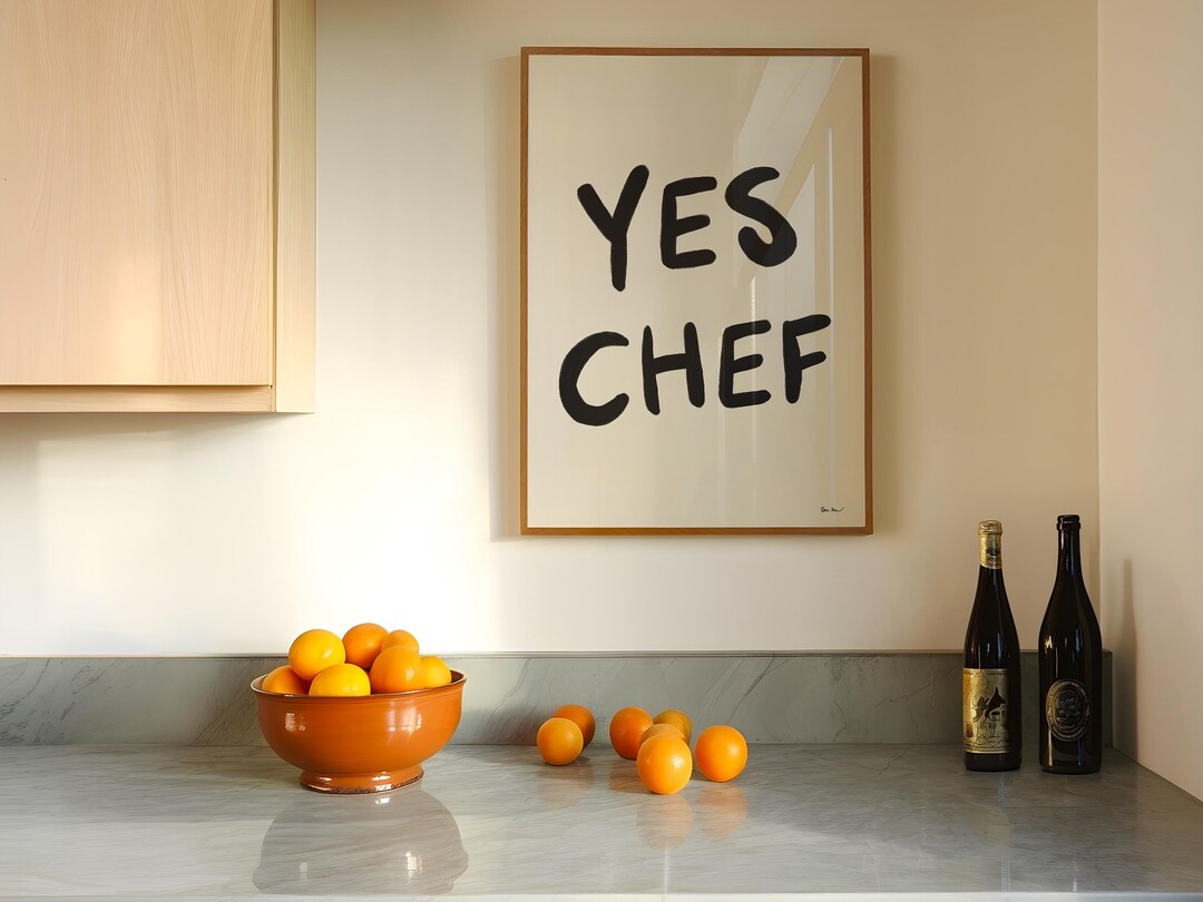 Yes Chef Wall Art, the Bear Poster, Printable Wall Art, Aesthetic ...