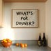 What's for Dinner Wall Art, Horizontal Kitchen Print, Funny Kitchen ...