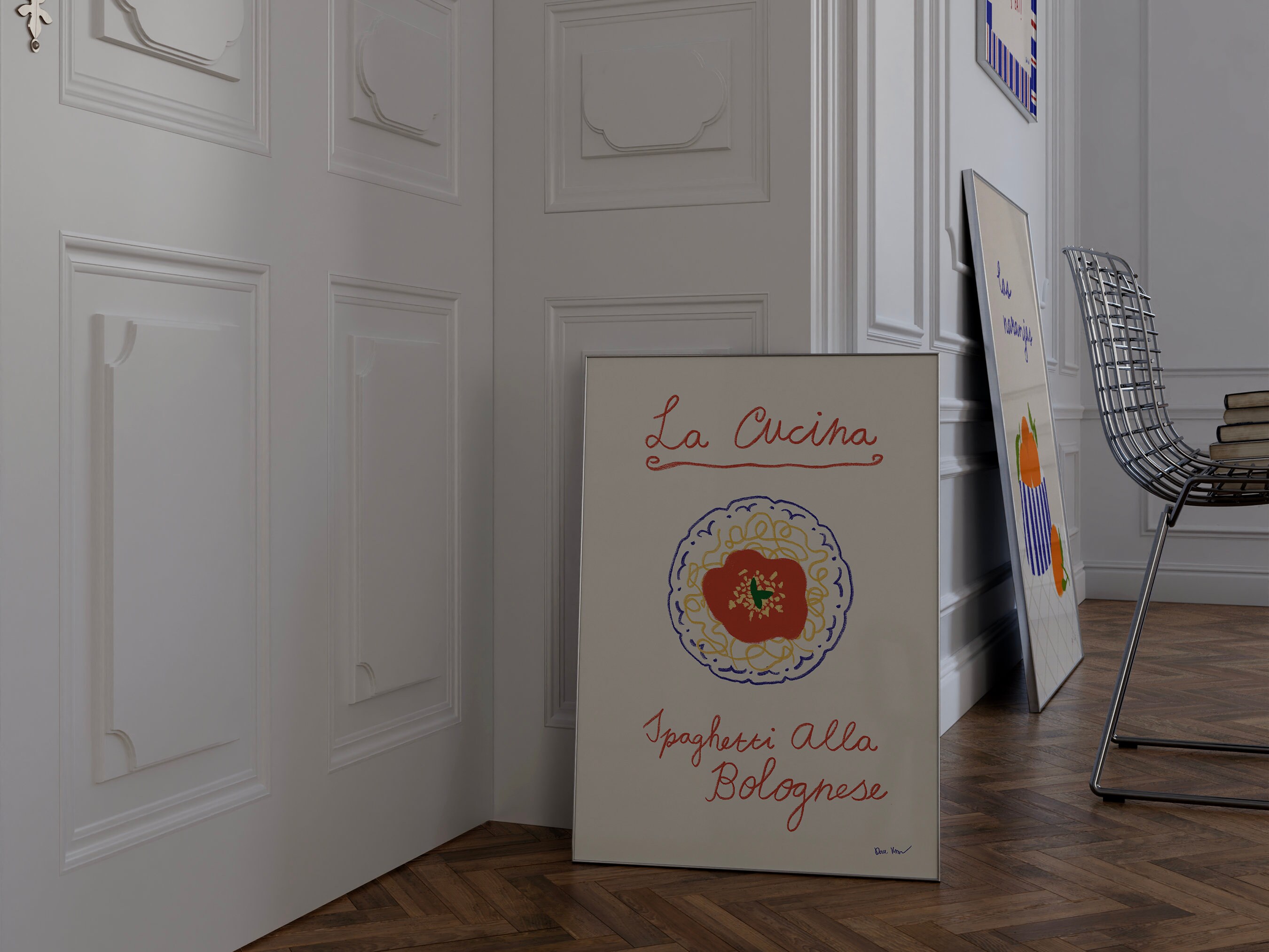 Spaghetti Poster Spaghetti Bolognese Print La Cucina Wall - Etsy