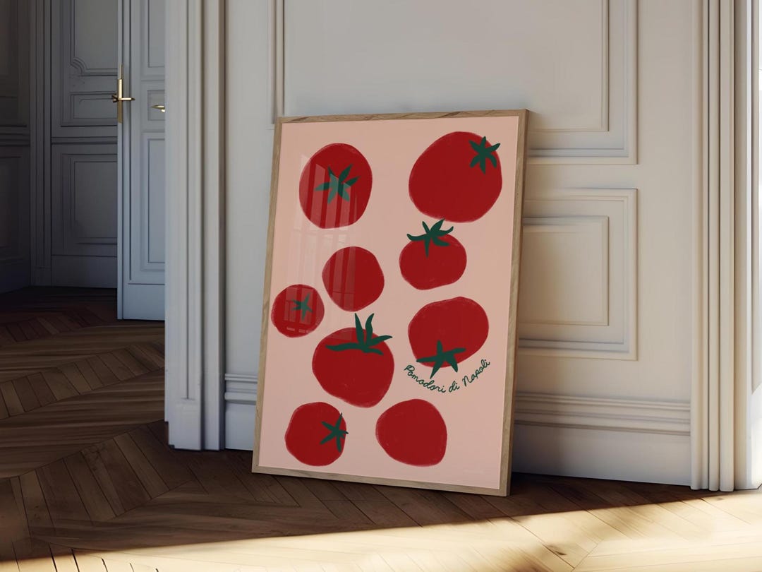 Tomato Kitchen Poster: Pomodori Di Napoli Food Art Print - Etsy