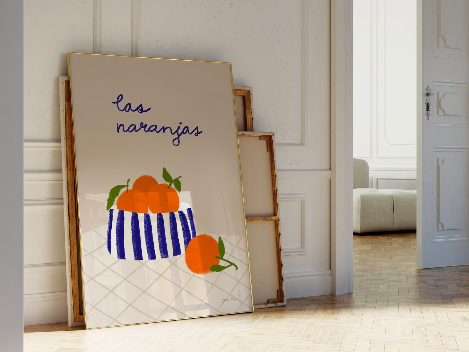 Las Naranjas Wall Art, Oranges Wall Art Print, Bowl With Oranges Decor ...