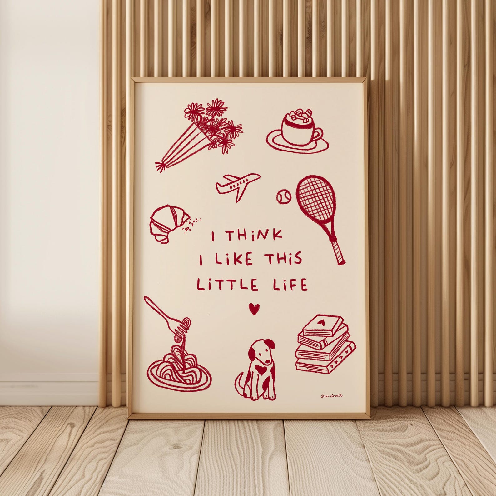 Custom I Think I Like This Little Life Wall Art, Personalized Favourite ...
