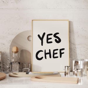 Yes Chef Wall Art, the Bear Poster, Printable Wall Art, Aesthetic ...