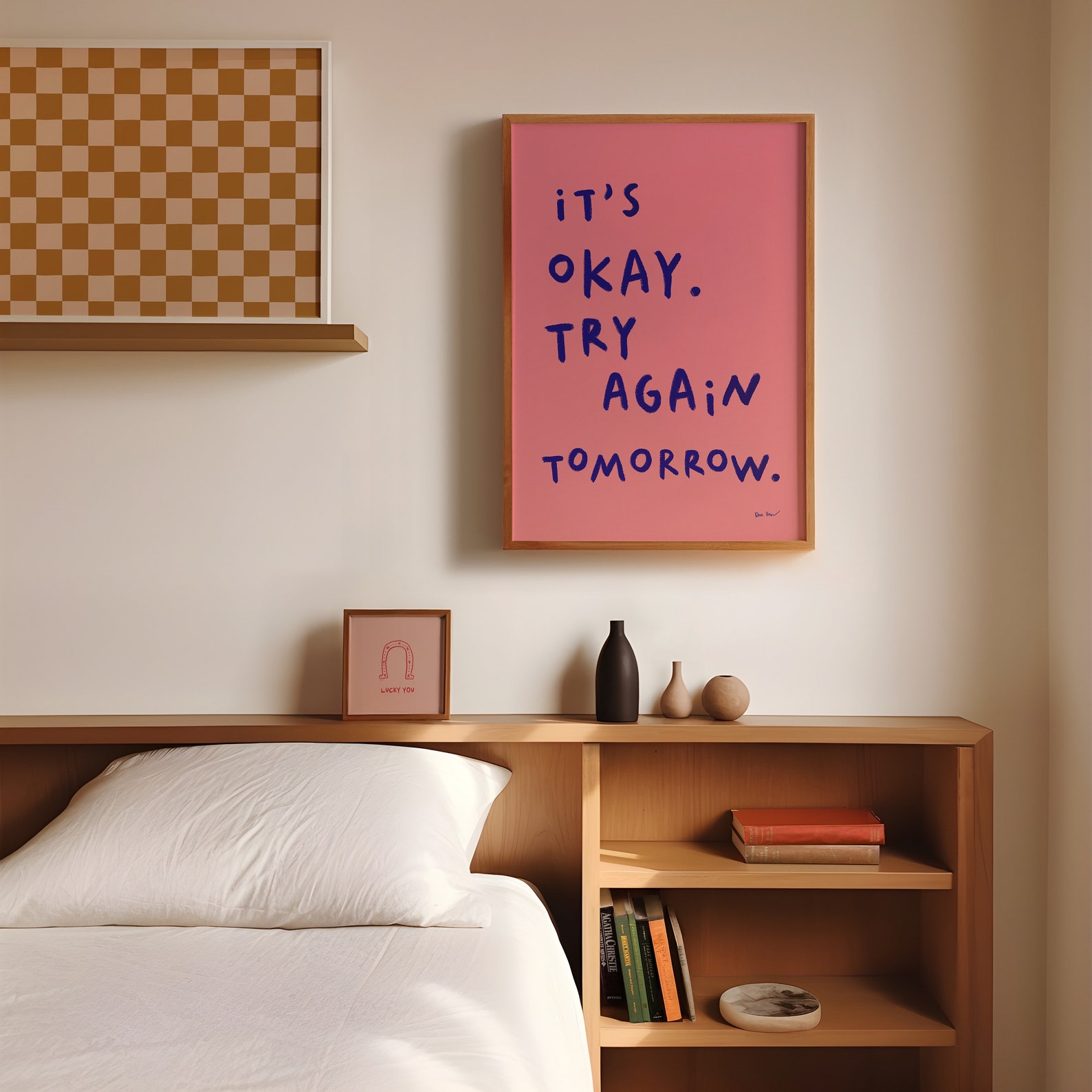 Its Okay Try Again Tomorrow Wall Art, Retro Aesthetic Print, Trendy ...