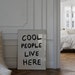 Cool People Live Here Wall Art, Typography Wall Art, Funny Quote Print ...