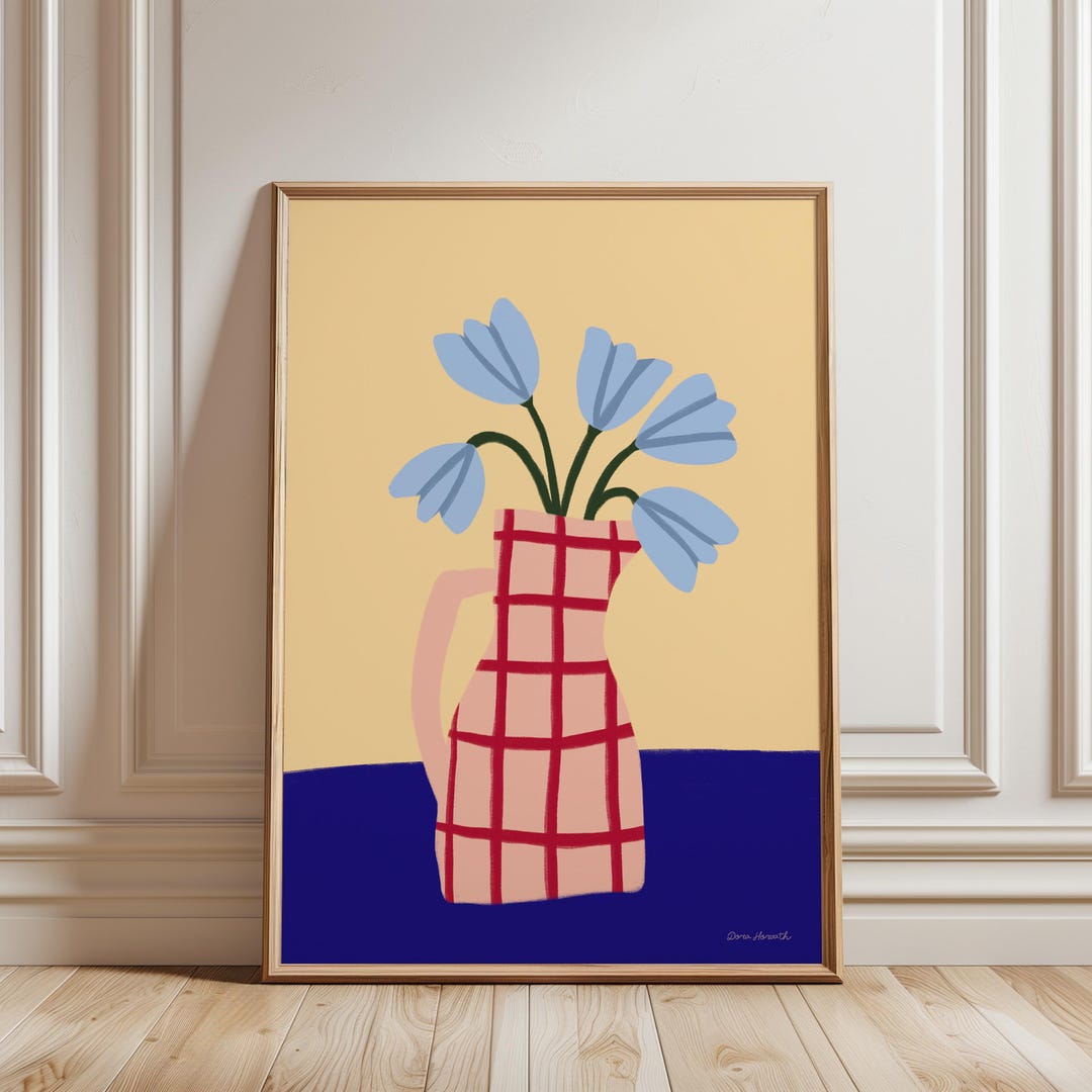 Les Fleurs Wall Art, Botanical Poster, Flowers Poster, Flowers in Vase ...