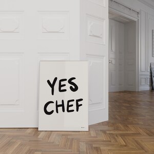 Yes Chef Wall Art, the Bear Poster, Printable Wall Art, Aesthetic ...