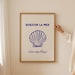 Seashell Print, Coastal Poster, Seafood Print, Modern Kitchen Art ...