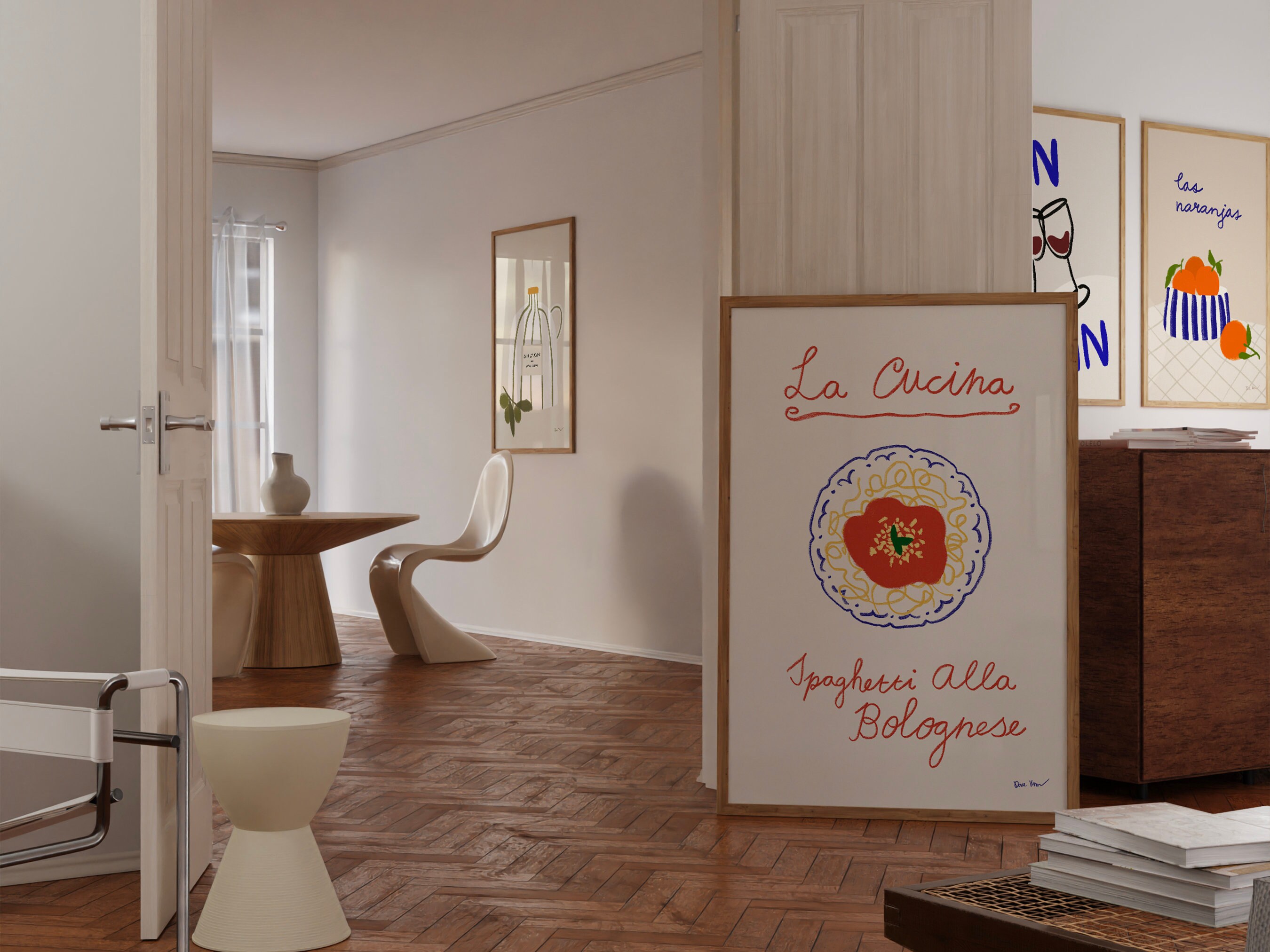 Spaghetti Poster Spaghetti Bolognese Print La Cucina Wall - Etsy