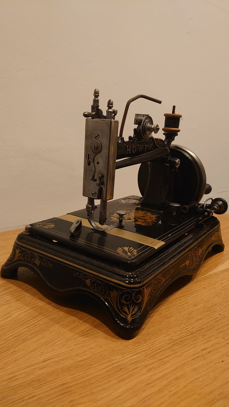Antique Howe Sewing Machine Stockwell Brothers. - Etsy