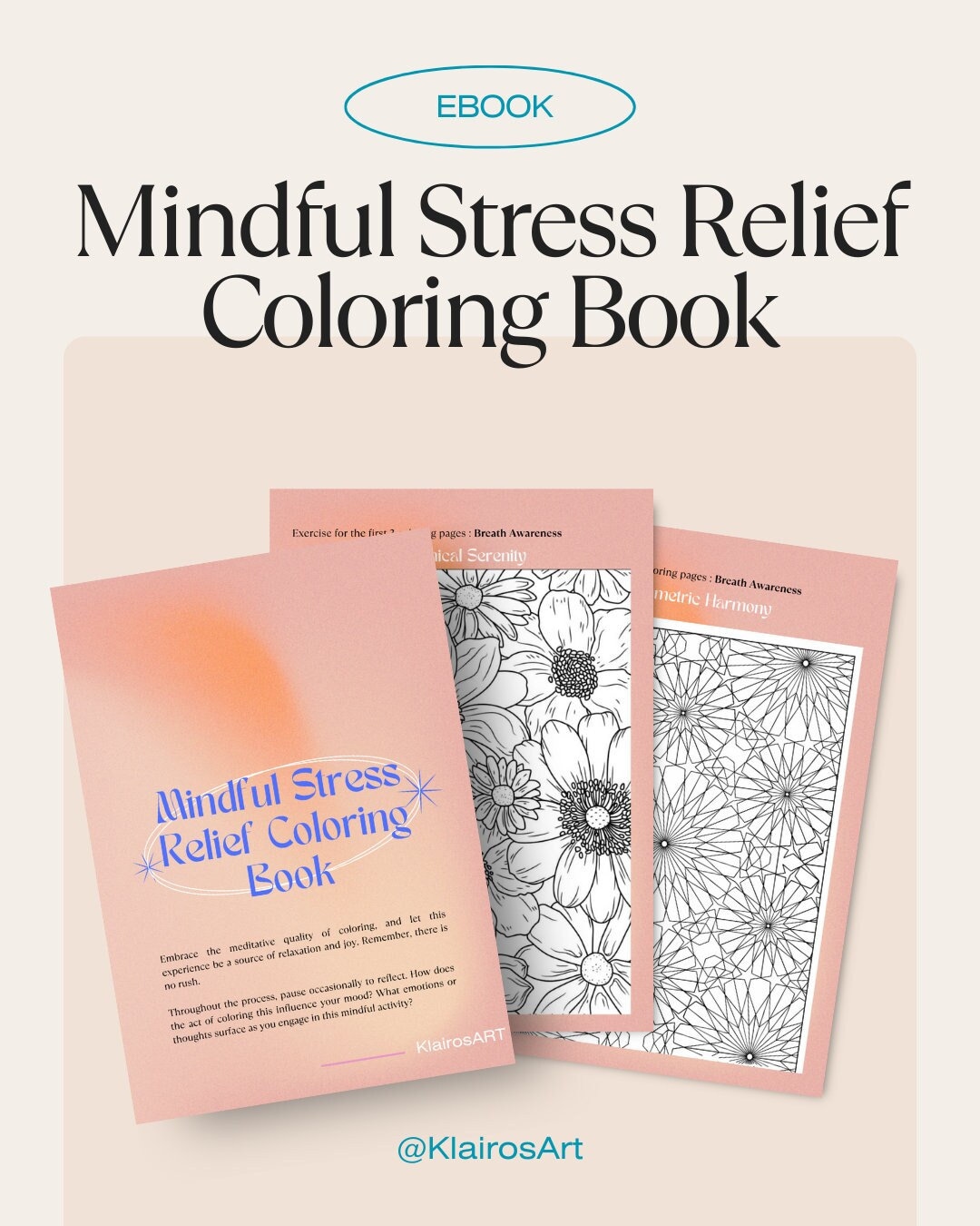 Mindful Stress Relief Coloring Book Printable - Etsy