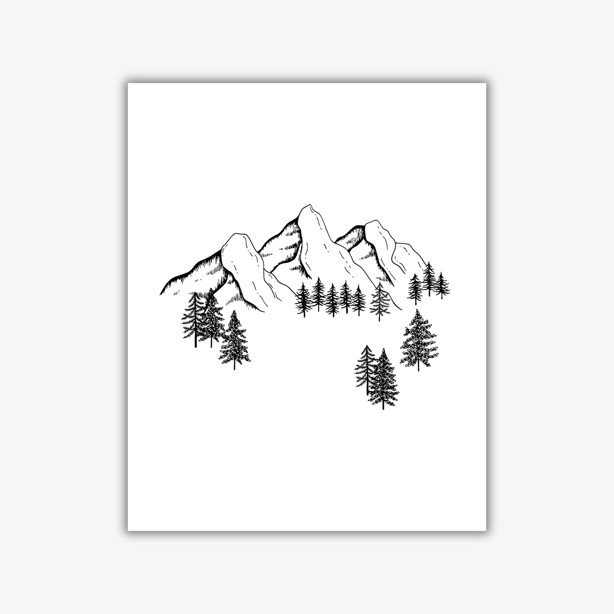 Mountain View Digital Download Printable Wall Art - Etsy