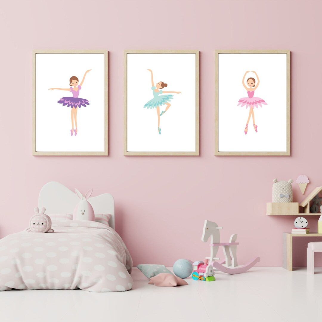 Pastel Ballerinas - Set of 4 Prints - Instant Download - Etsy