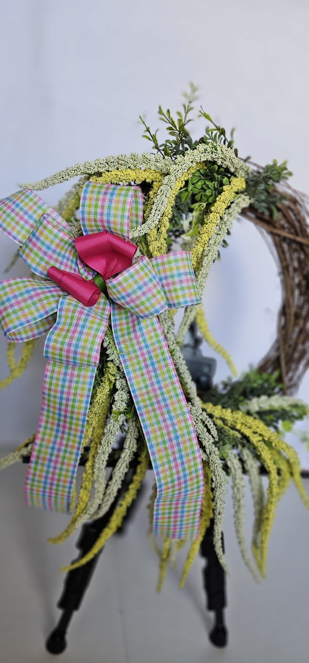 Amaranthus Spring Wreath: Front Door Floral Decor - Etsy