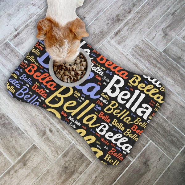 Dog Bone Feeding Mat - Etsy