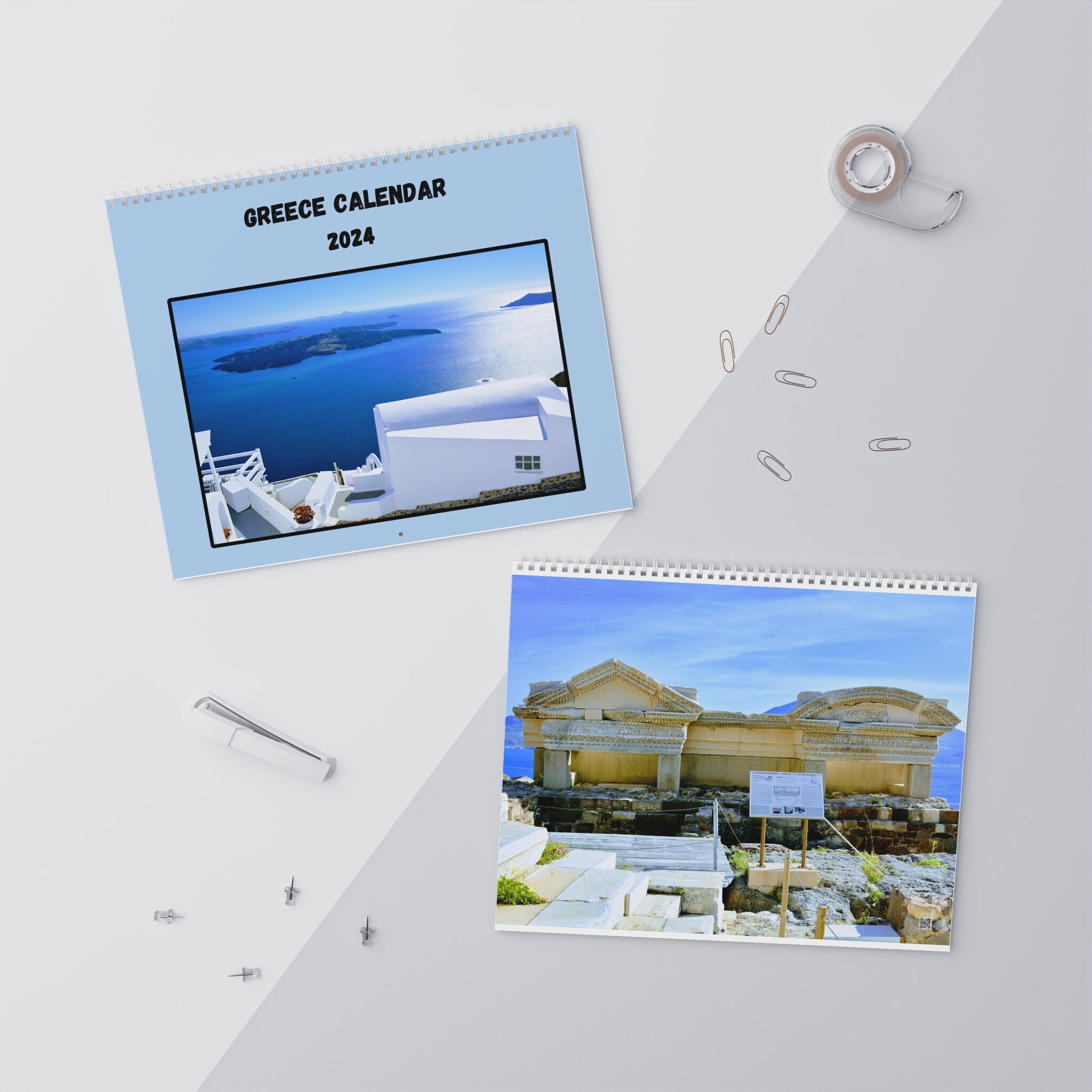 Greece Wall Calendars 2024 with Greek philosopher famous quote for ...