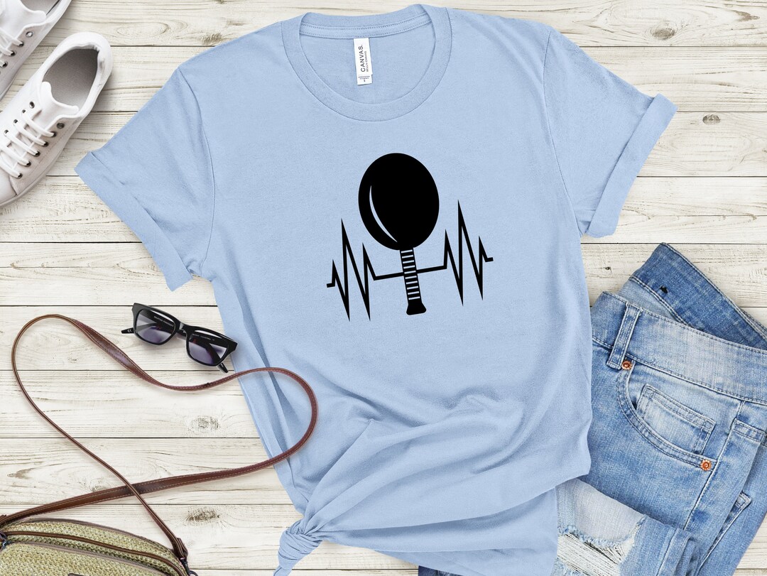 Pickleball Heart Monitor Tshirt Pickleball Cute T-shirt I - Etsy
