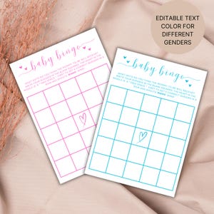 Baby Bingo Game | Baby Shower Bingo | Baby Bingo Printable | Baby Bingo ...