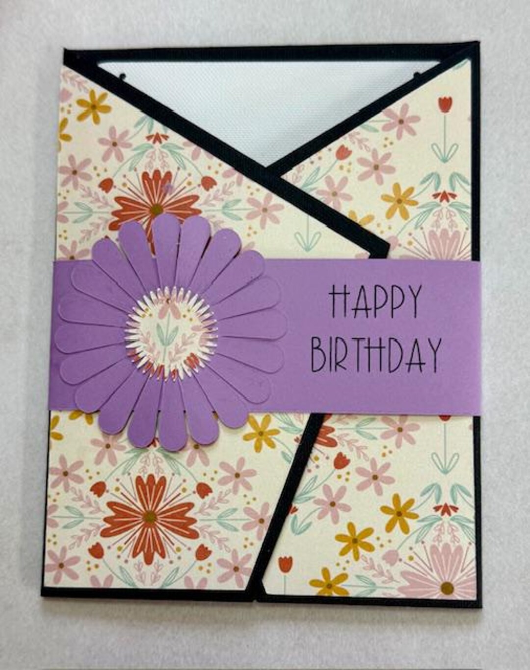 Kimono Trifold Birthday Card, Blank - Etsy