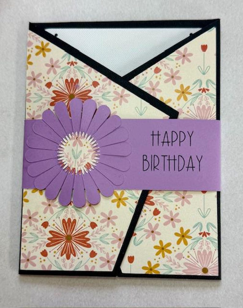 Kimono Trifold Birthday Card, Blank - Etsy