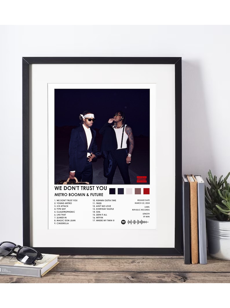 Metro Boomin & Future We Don't Trust You Album Cover Poster A5 A4 A3 A2 ...