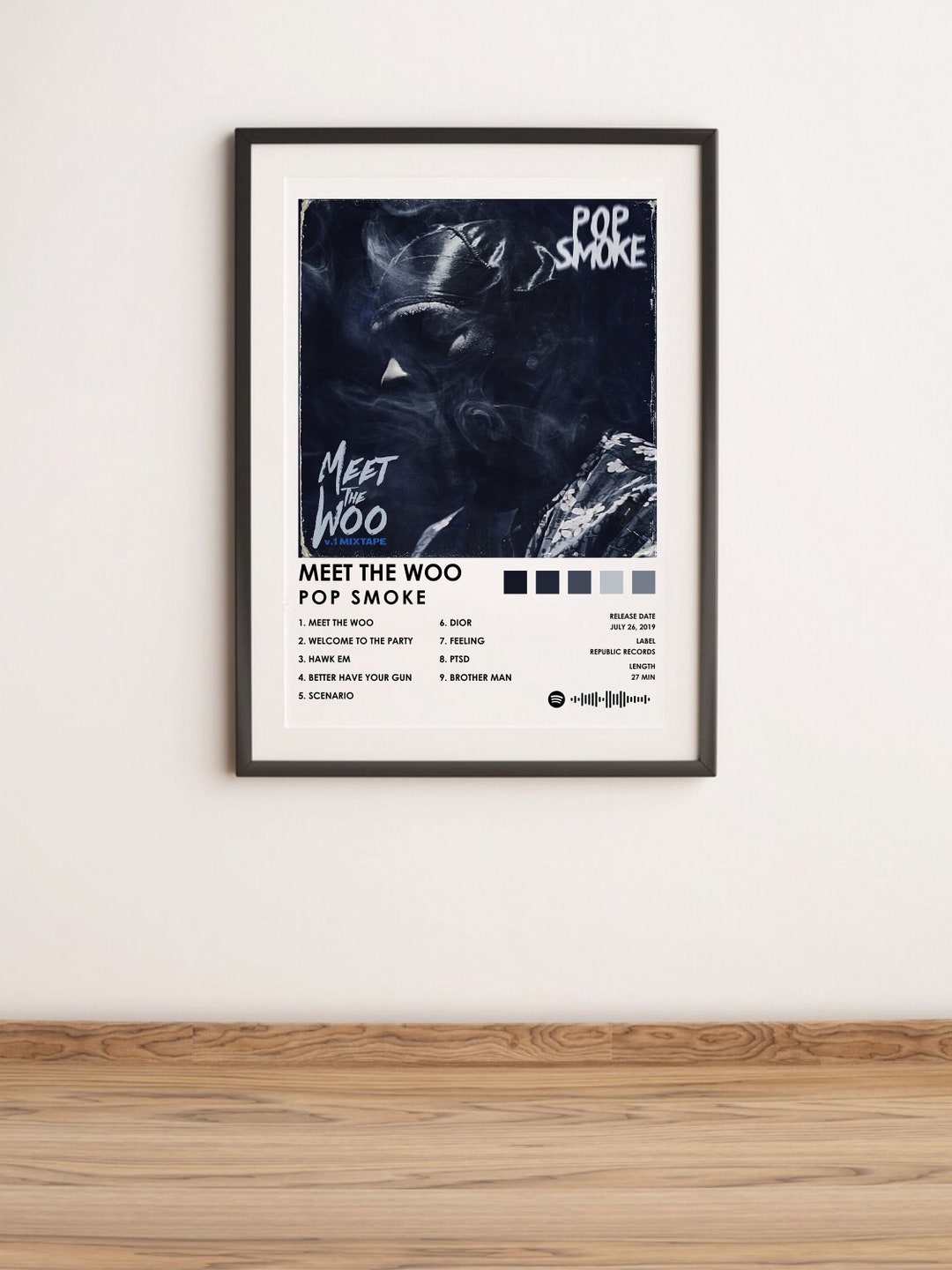 Pop Smoke Meet the Woo Pop Smoke Album Album Cover Poster A5 A4 A3 A2 ...