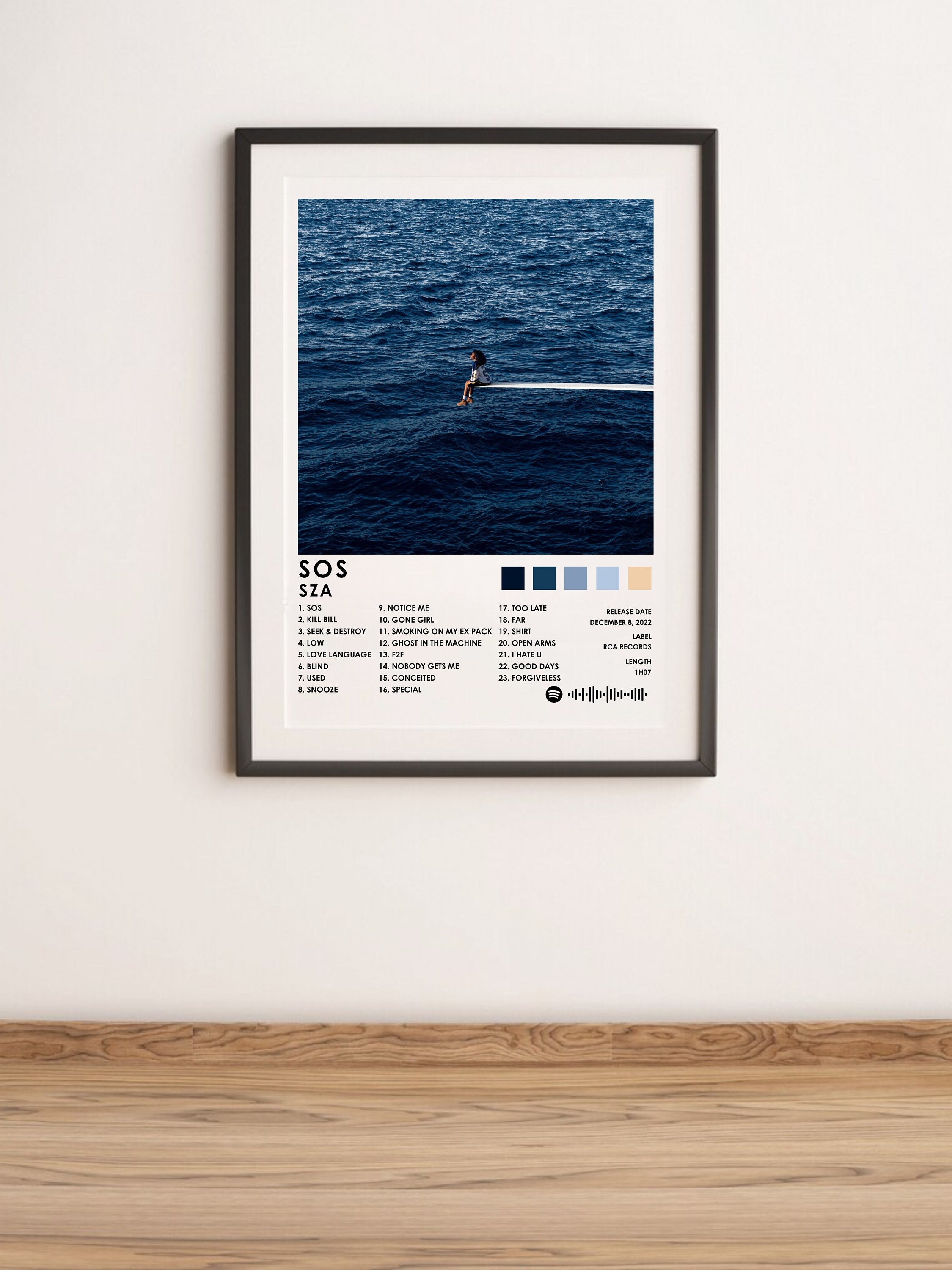 SZA SOS SZA Album Album Cover Poster A5 A4 A3 A2 - Etsy UK