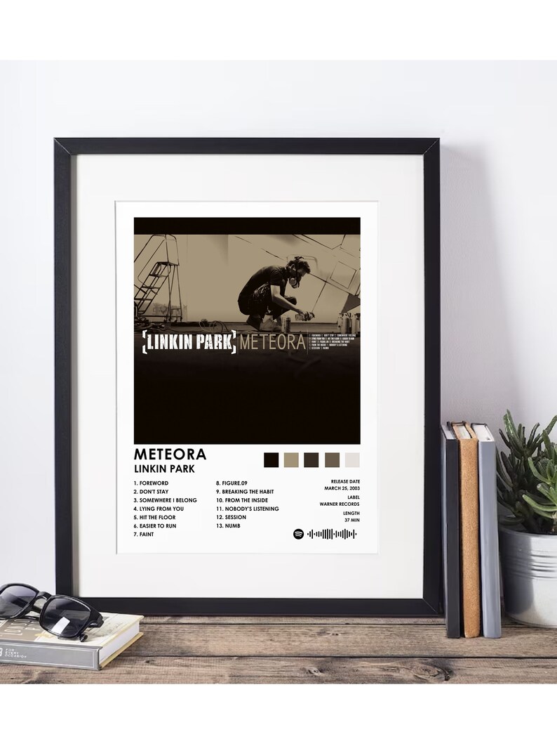 Linkin Park Meteora Link Park Album Album Cover Poster A5 A4 A3 A2 - Etsy