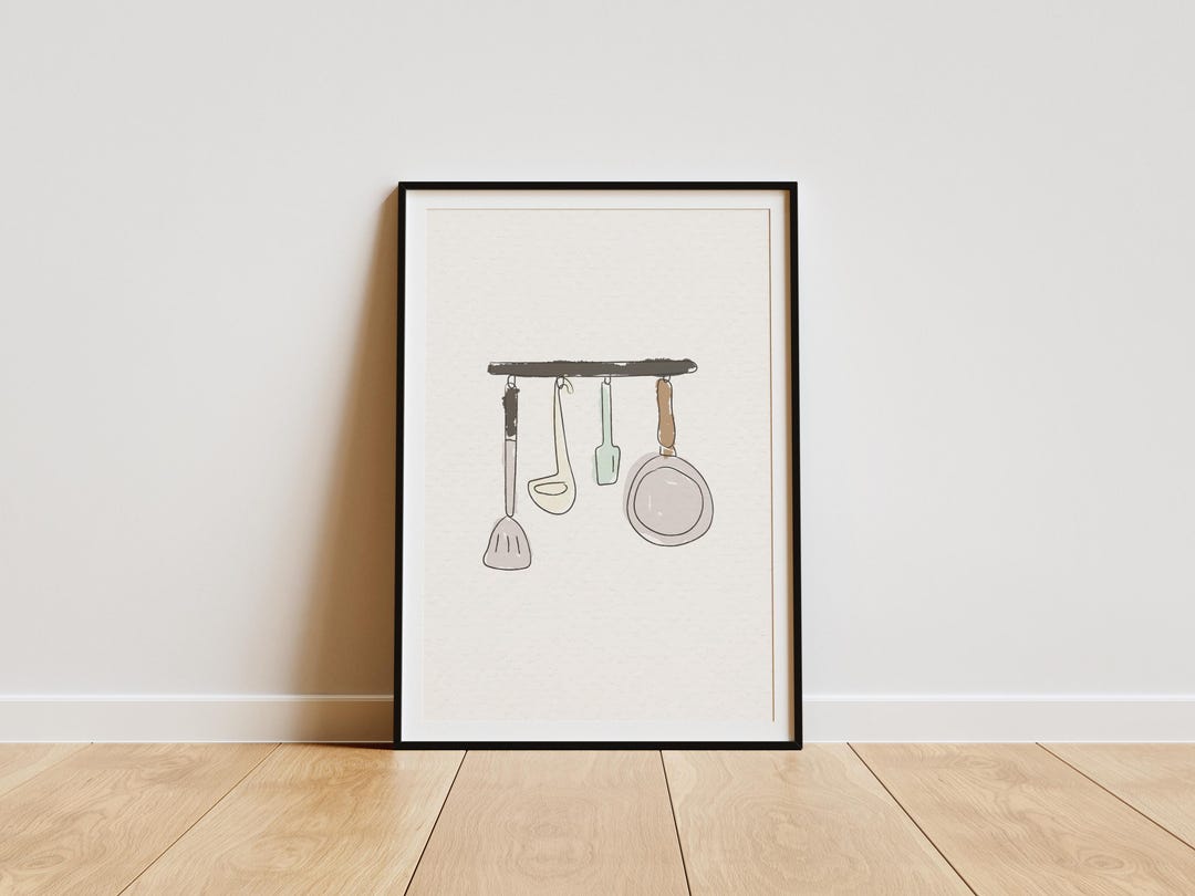 Kitchen Wall Art, Cooking Print, Chef Decor, Modern Kitchen Poster ...