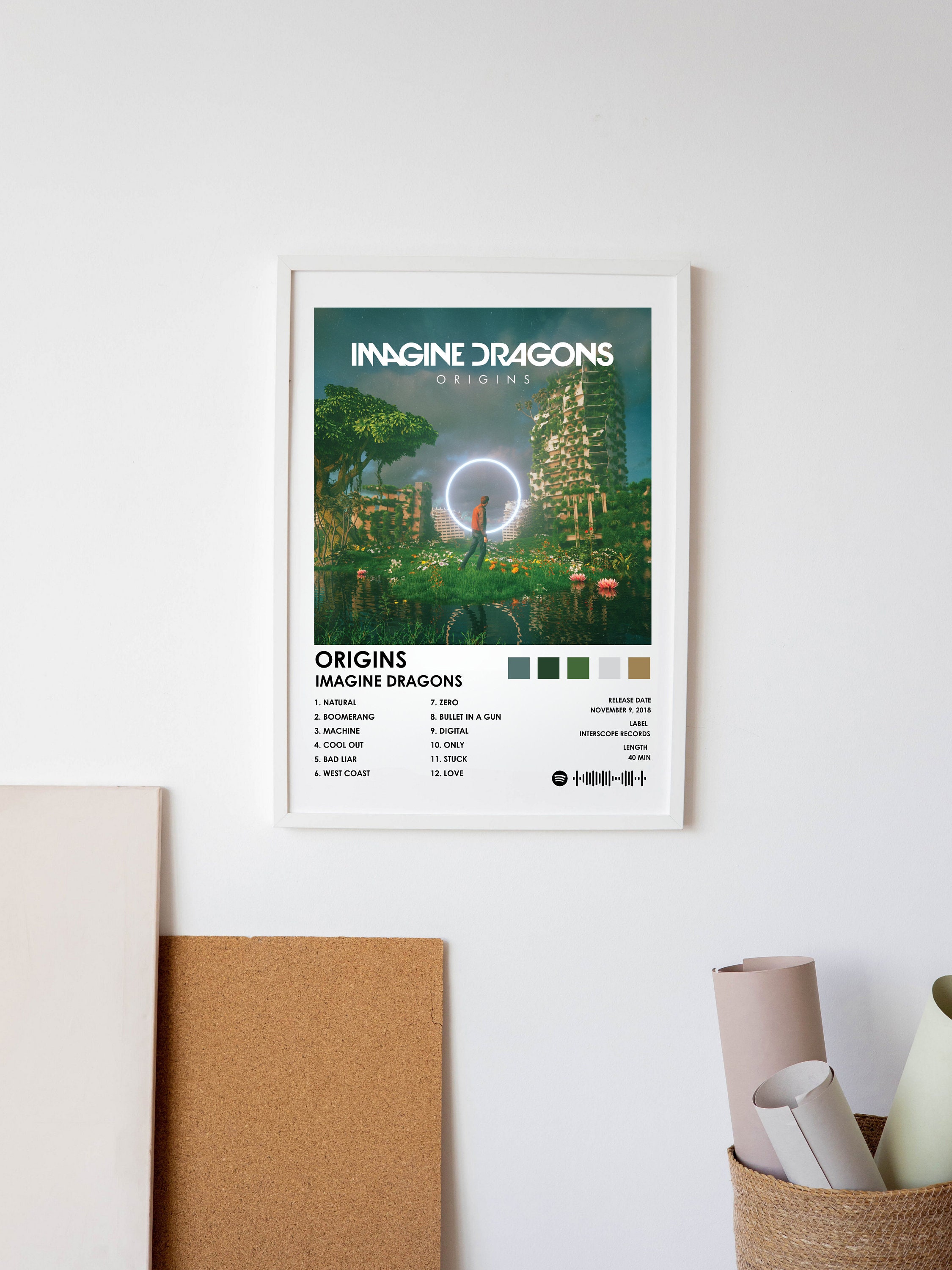 Imagine Dragons Origins Imagine Dragons Album Album Cover Poster A5 A4 ...