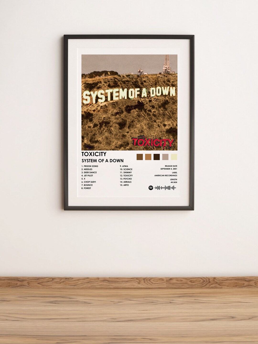 System of the Down Toxicity System of a Down Album Album Cover Poster ...