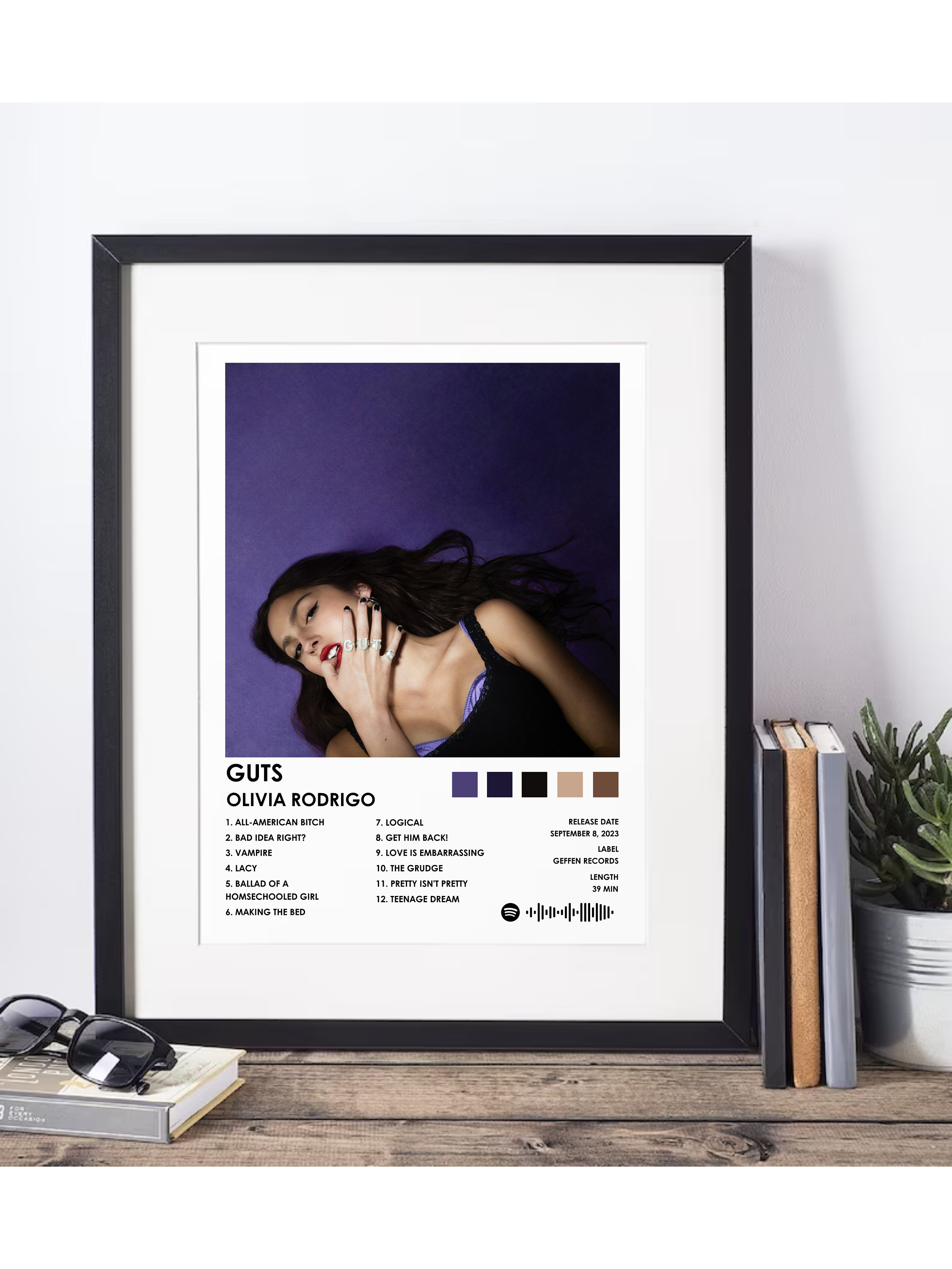 Olivia Rodrigo Guts Olivia Rodrigo Album Album Cover Poster A5 A4 A3 A2 ...