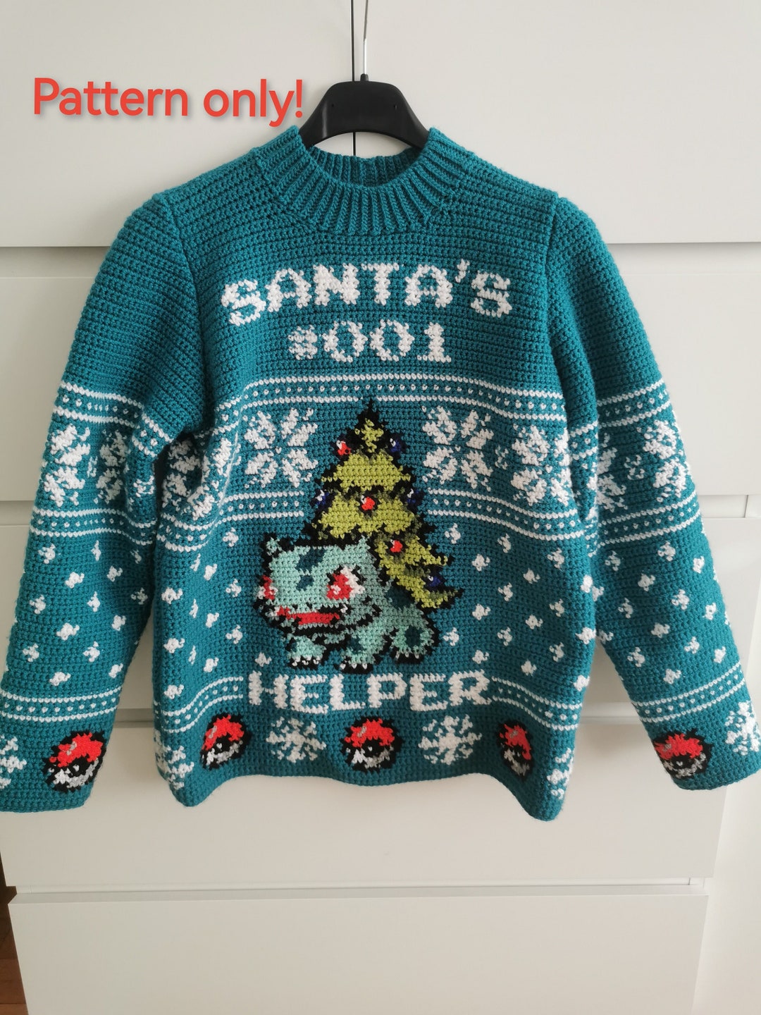 Crochet Pattern - Bulbi Ugly Christmas Sweater - Etsy